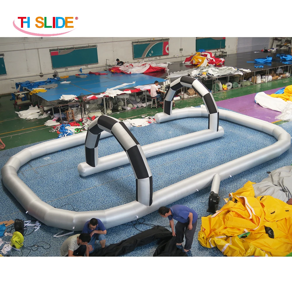 cheap-inflatable-car-track-way-10x6m-inflatable-go-kart-track-for-zorb ...