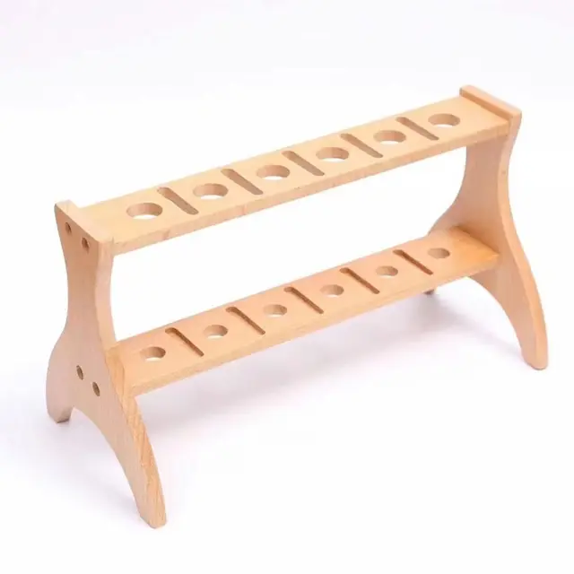 Barbershop Scissors Holder Wooden Shear Standing Rack Salon Hair ...