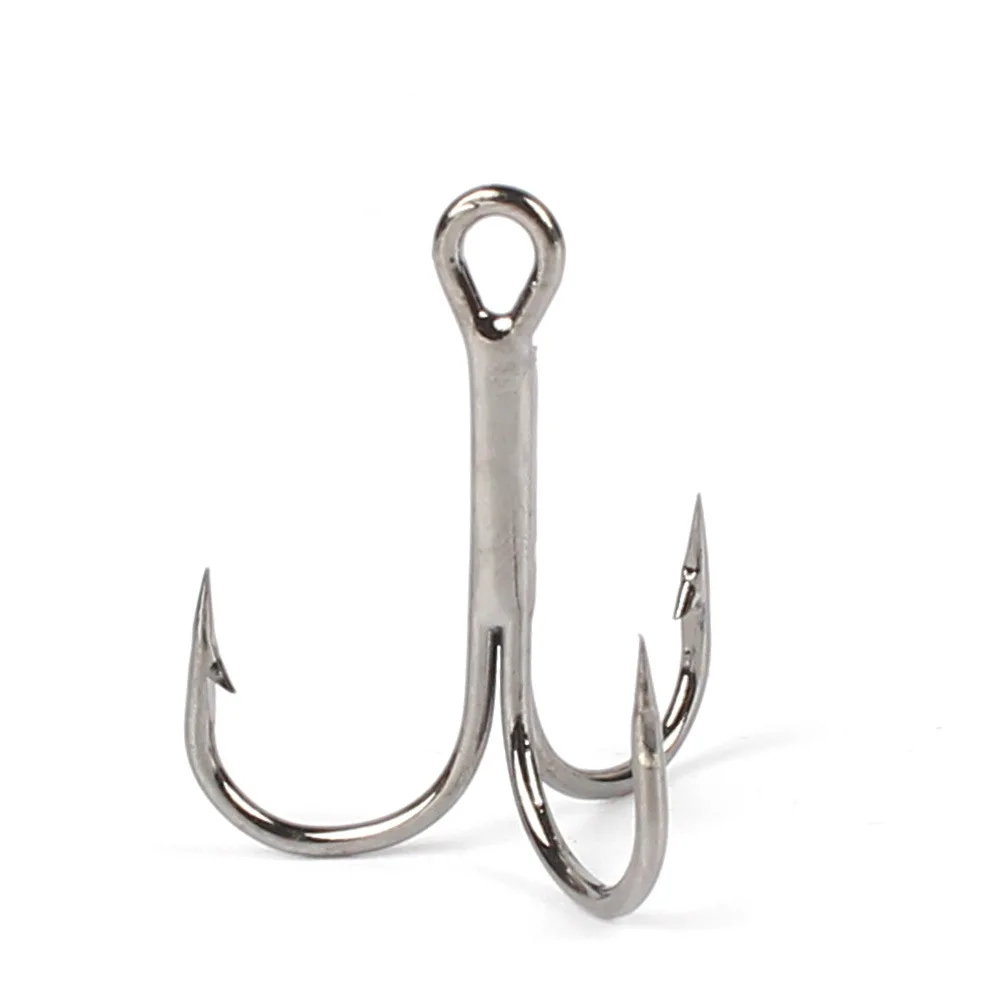 100pcs-Thick-Treble-Hook-Strong-Silvery-and-Black-Fishing-Hook ...