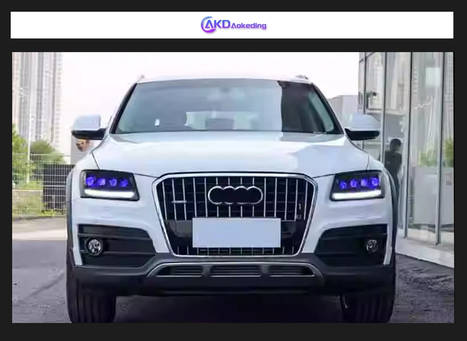 Audi Q5 Headlights 2009-2018 Q5 LED Headlight Projector Lens Siginal DRL Head Lamp Automotive ...
