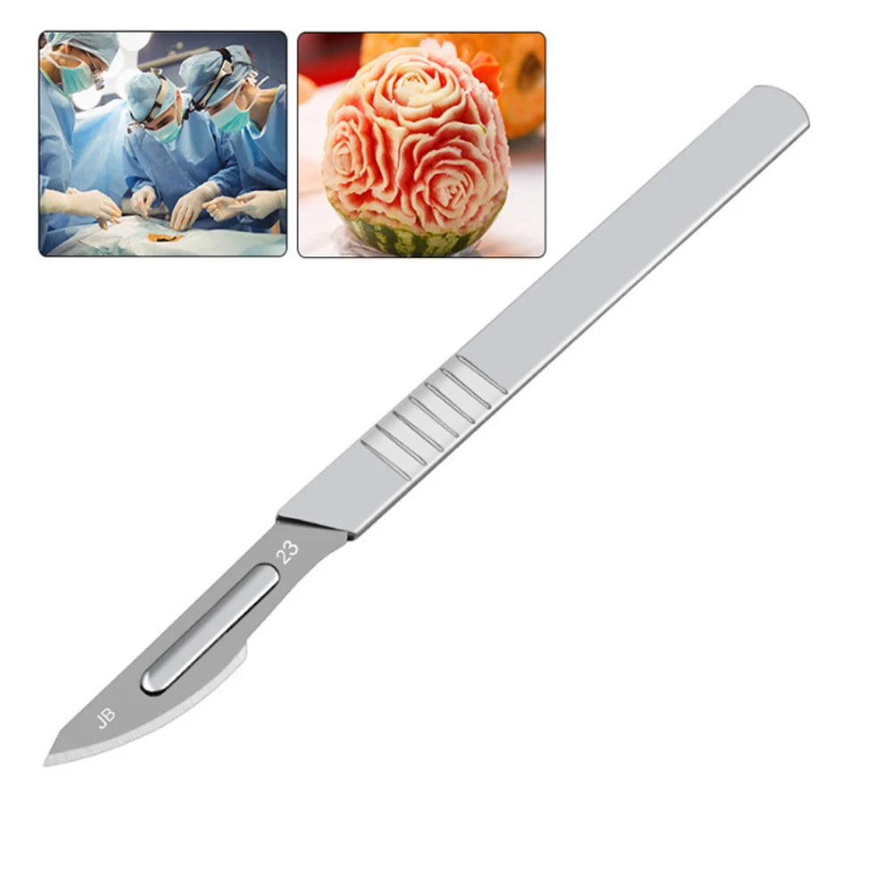 10pcs11# 23# Carbon Steel Surgical Scalpel Blades + 1pc Handle Scalpel ...