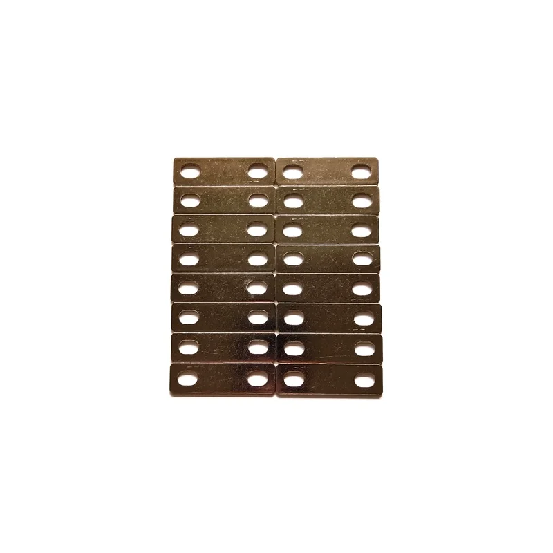 16pcs Nickel Plated Busbar 35mm Hole Central Pitch Battery Copper Clip ...