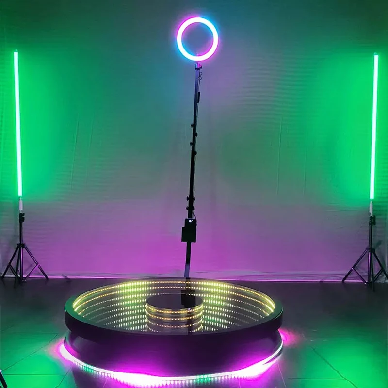 Buy 360 Photo Booth Machine Turning Profesional Automatic Selfie Magic ...