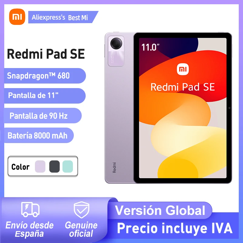 Xiaomi-Redmi-Pad-SE-Mi-Tablet-Global-Version-4-128GB-Snapdragon-680 ...