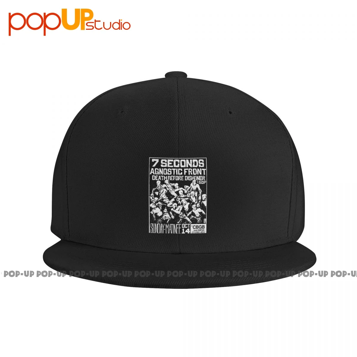 모자 7 초 악성 전면 Cbgb 올드 펑크 록 콘서트 플라이어 스냅 백 모자 핫 판매 야구 모자| | - AliExpress