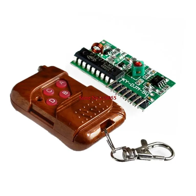 【SIMPLE ROBOT】1set IC 2262/2272 4 CH 315Mhz Key Wireless Remote Control ...