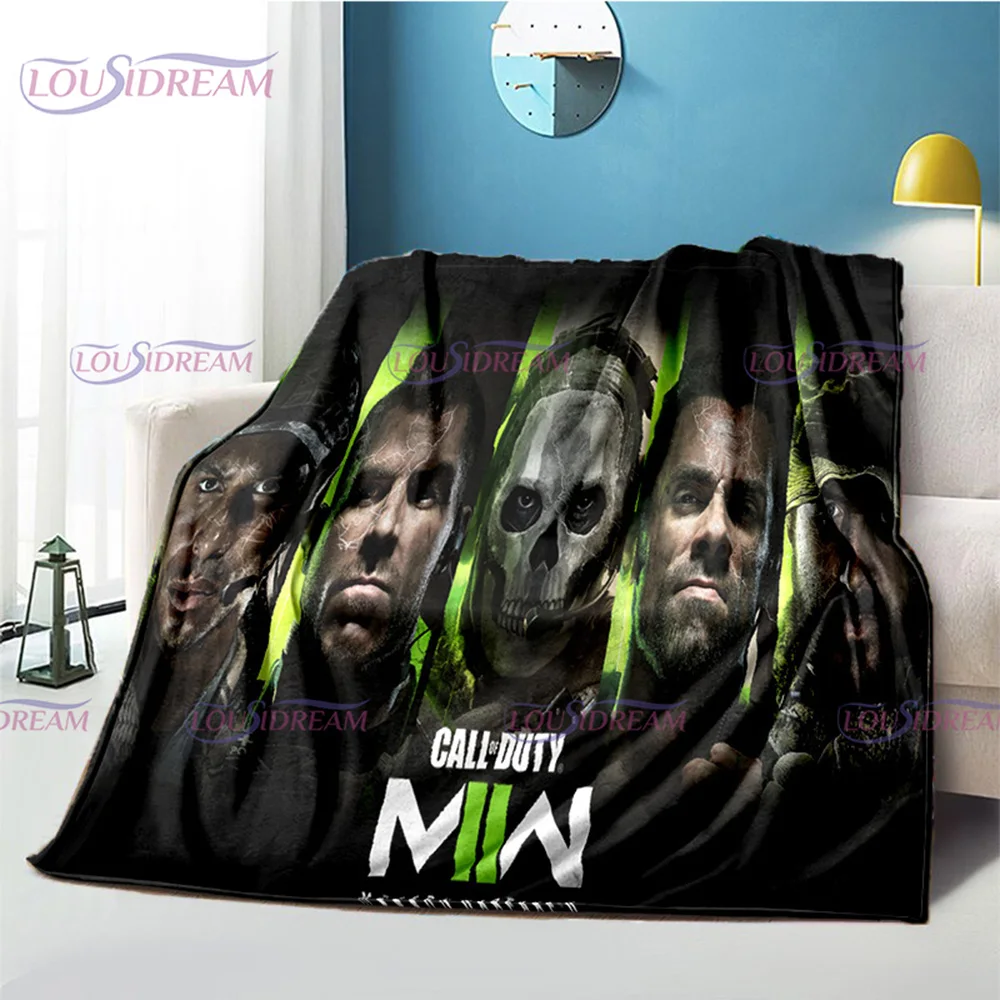 Game Call of Duty 3D Printed Warm Plush Blanket Aldult Cod Gamer Travel ...