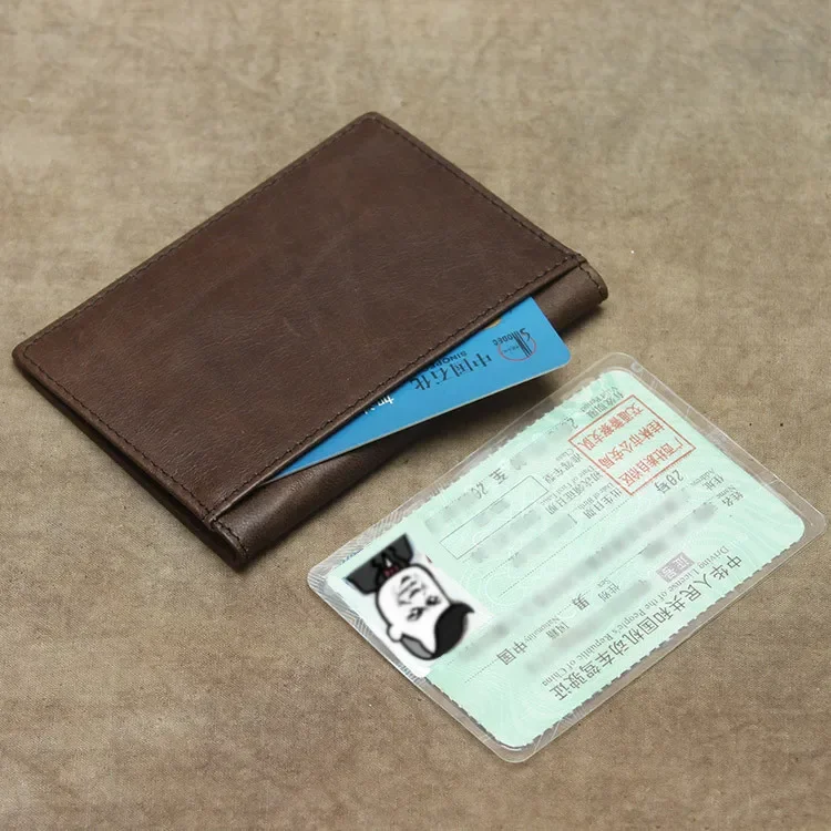 Slim-Genuine-Leather-Cover-for-Driver-License-Documents-Holder-Thin ...