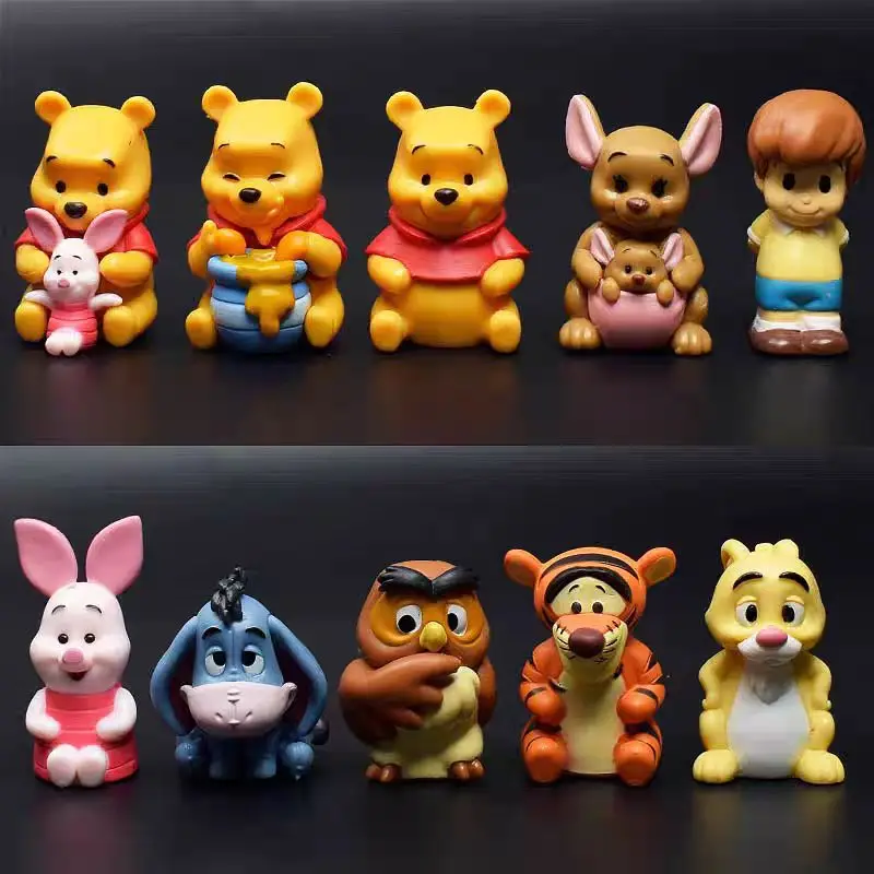 10pcs-set-Cartoon-Winnie-The-Pooh-Action-Figure-Toy-Pooh-Bear-Tigger ...