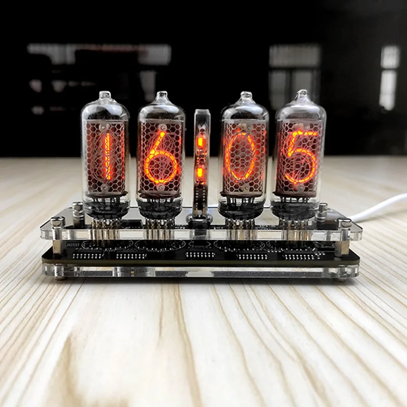 4-digit-IN-8-Nixie-Glow-Tube-Clock-IN8-With-Remote-controller-LED ...