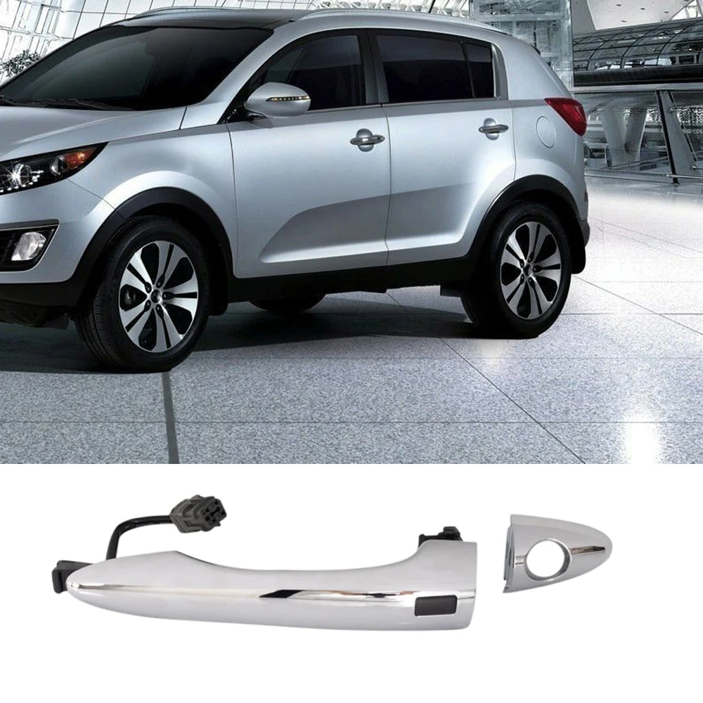 Car Exterior Outside Door Handle Front Left Right Chrome For Kia ...