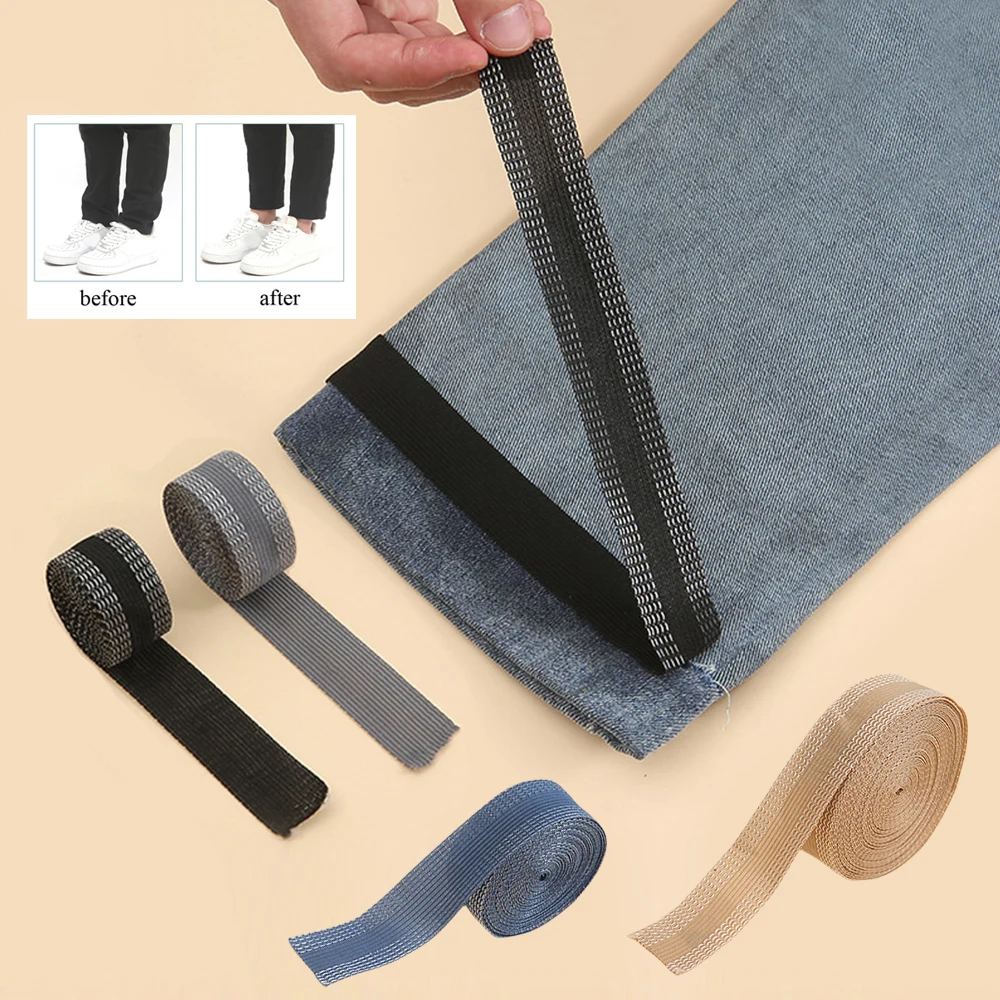 Iron-On-Pants-Edge-Shortening-Tape-Adjust-Pants-Length-Repair-Self ...