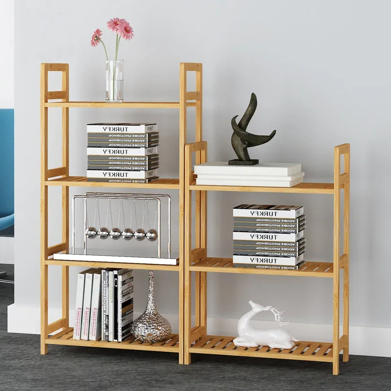 Bamboo-Storage-Shelves-Simple-Living-Room-Book-Shelf-Bedroom-Multi ...