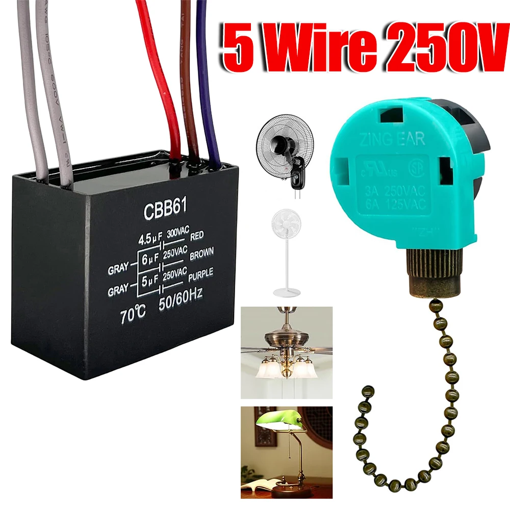 Ceiling-Fans-Control-Switch-Ceiling-Fan-Capacitor-3-Speed-4-Wire-Fan ...