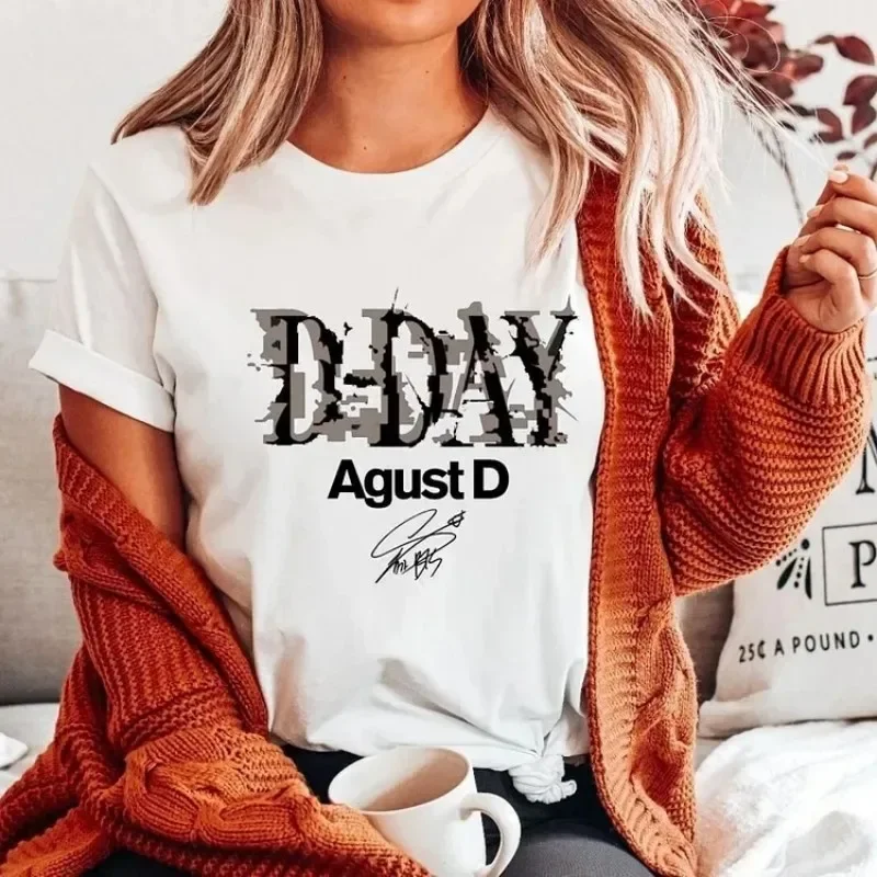 Agust-D-D-DAY-Letter-Graphic-Printed-T-shirt-Summer-Women-s-Fashion-T ...