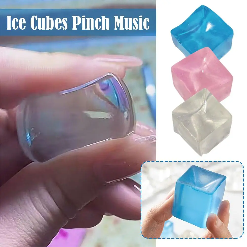 Mini-TPR-Ice-Block-Stress-Ball-Toy-Anti-Stress-Transparent-Cube-Squeeze ...