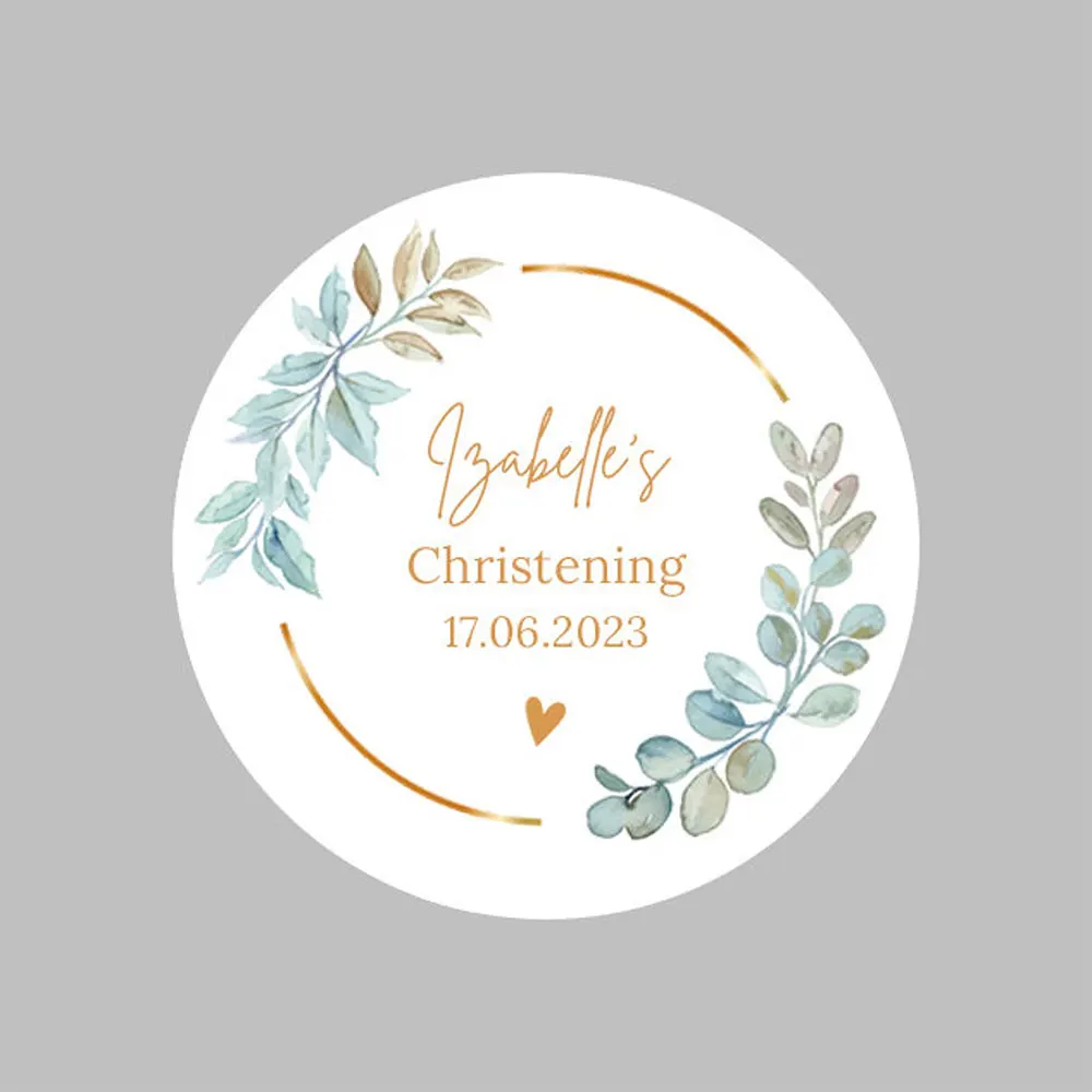Personalized-Round-Wedding-baptism-initiation-ceremony-blessing-Sticker ...