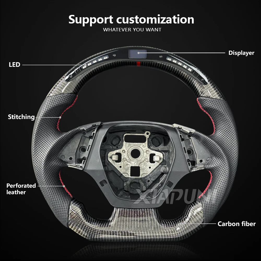 Customized Carbon Fiber Racing Wheel with RPM LED for 2016-2022 ...