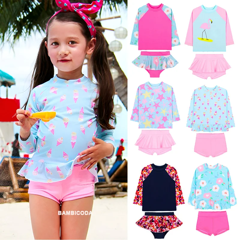 Mai-de-duas-pe-as-para-meninas-moda-praia-ver-o-roupa-de-banho-infantil ...