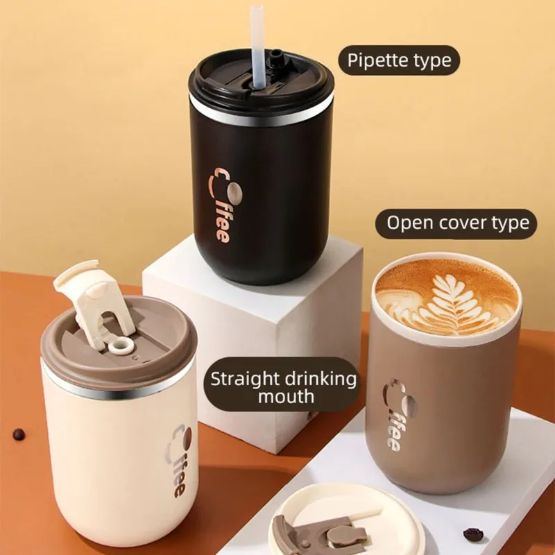 500ml-Vacuum-Flasks-Coffee-Cup-with-Straw-Leak-Proof-Travel-Stainless ...