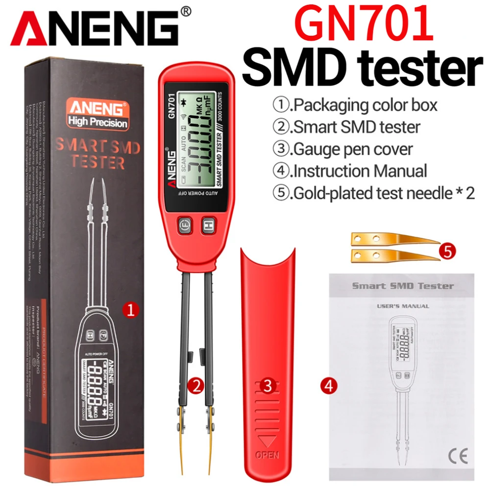 ANENG-probador-inteligente-SMD-GN701-mult-metro-el-ctrico-LCD ...