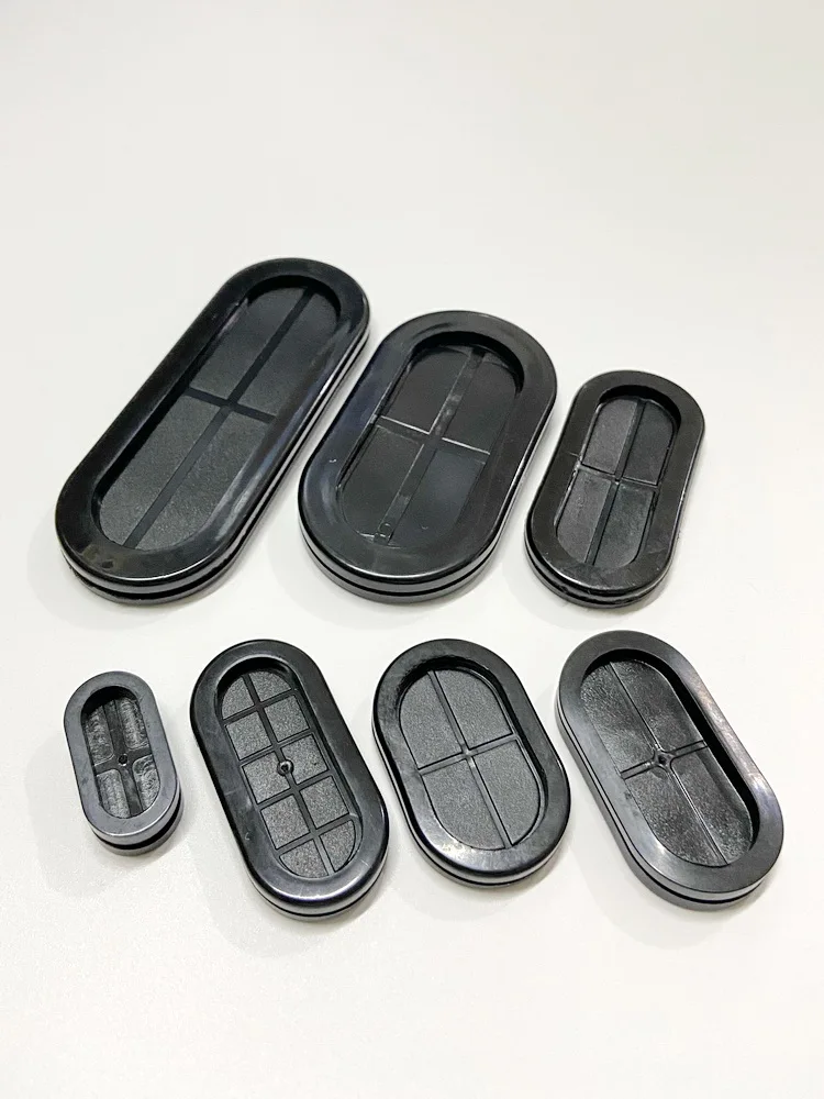 Oval-Soft-Plastic-PVC-Material-Black-Color-Electrical-Accessory-Gasket ...