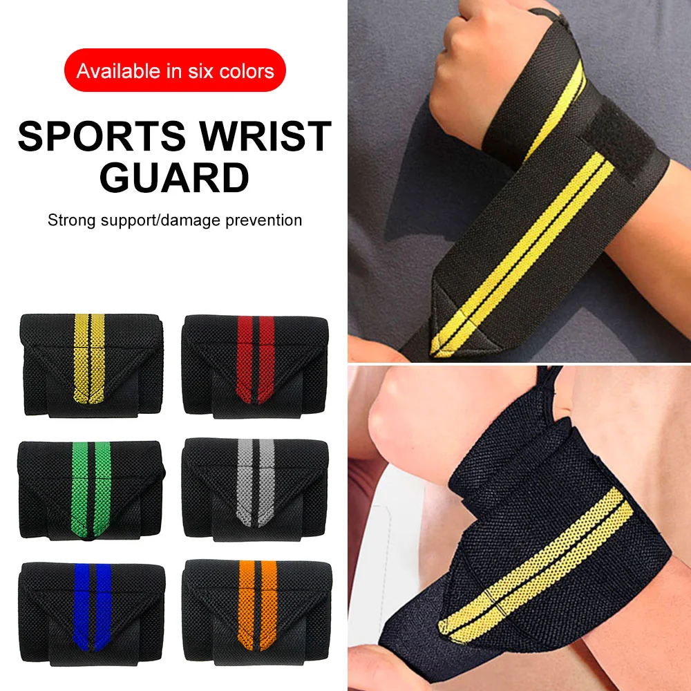 2Pcs-Wristband-Wrist-Support-Weight-Lifting-Gym-Training-Wrist-Support ...