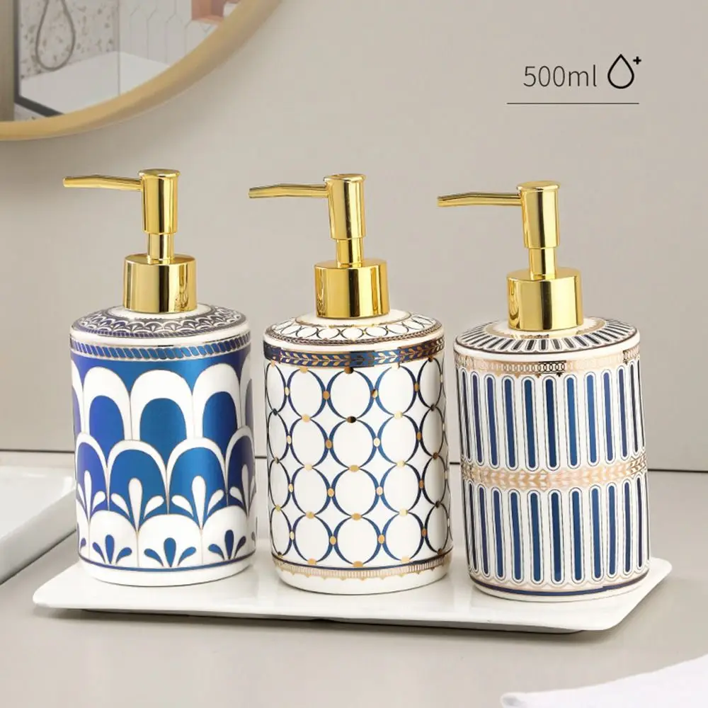 Colorful-Painted-Soap-Dispenser-Luxury-Ceramic-Refillable-Soap-Pump ...