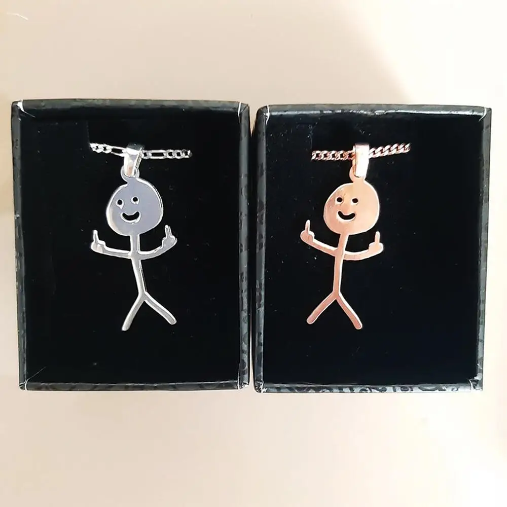 Finger Stickman Pendant Party Gift 2022 New Trend Jewelry - Walmart.com