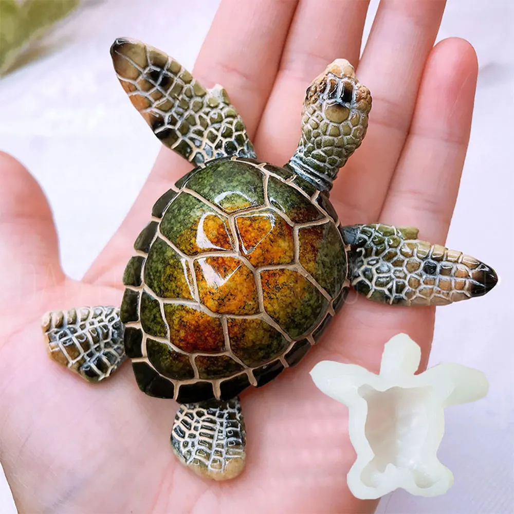 Turtle-Epoxy-Resin-Silicone-Mold-Simulation-Turtle-Model-Plaster-Soap ...