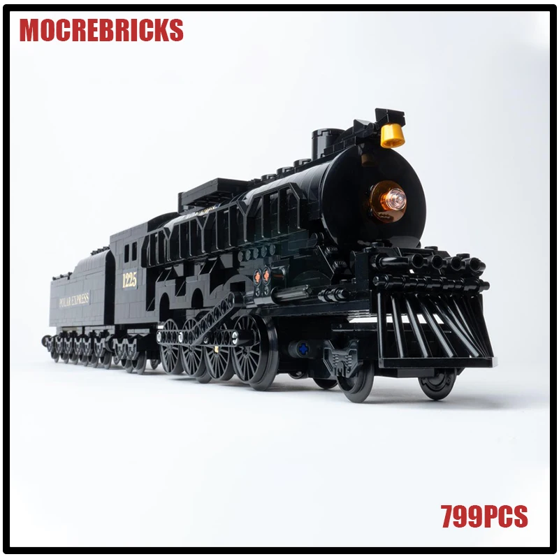 The-Polar-Express-Steam-Locomotive-Building-Blocks-Classic-Retro-Train ...