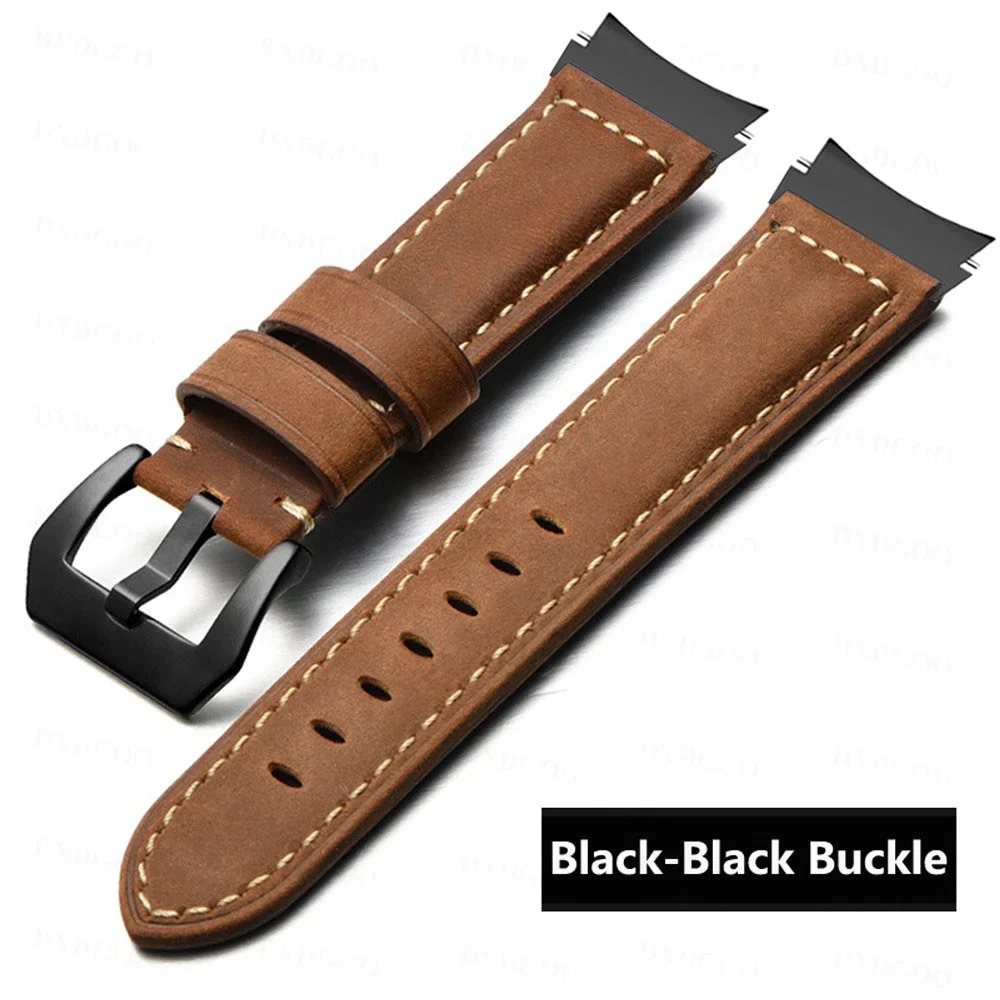 Genuine-Leather-Strap-for-Samsung-Galaxy-Watch-6-Classic-47mm-43mm ...