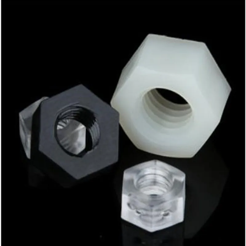 Nylon Hex Nuts Plastic Hexagon Nut | 50pcs Din934 Nylon Nut | Din934 Plastic Nut - Nuts - Aliexpress