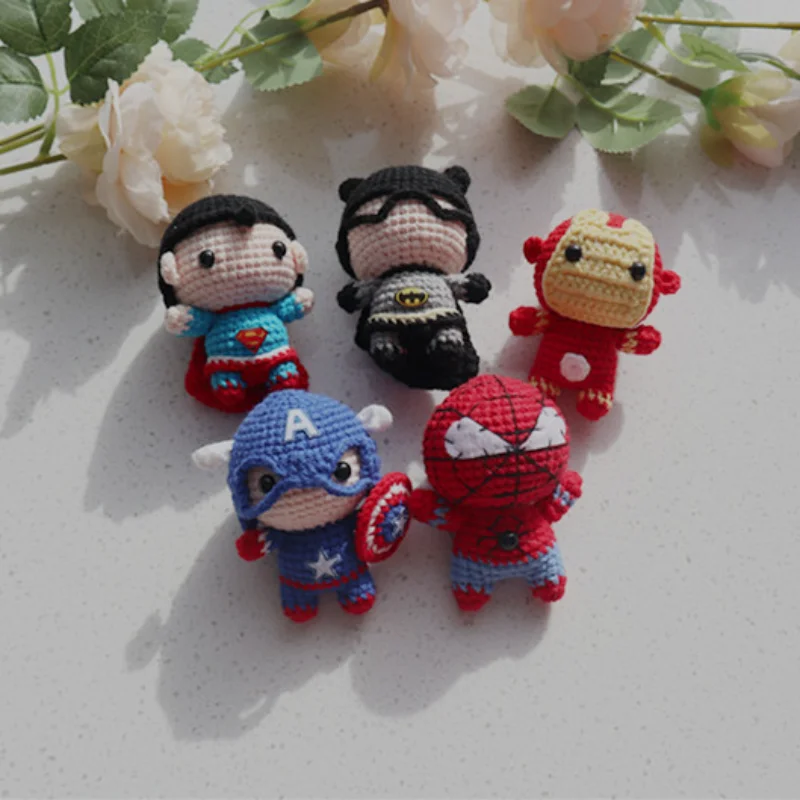 Handmade-Crochet-Knitted-Cartoon-Movie-Character-Dolls-DIY-Wool-Woven ...