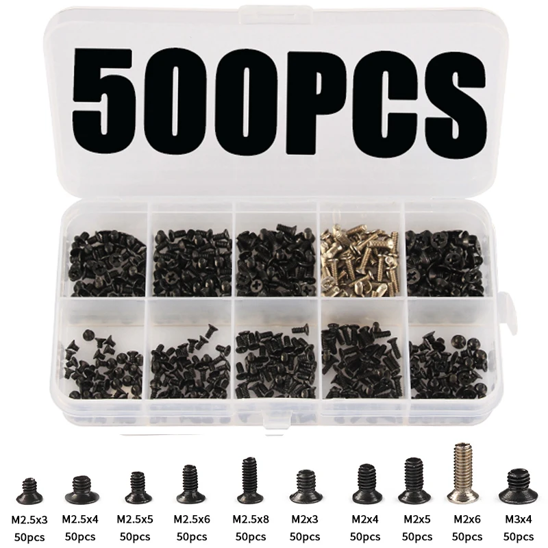500Pcs-M2-M2-5-M3-Screw-Laptop-Notebook-Computer-Screw-Assortment-Kit ...