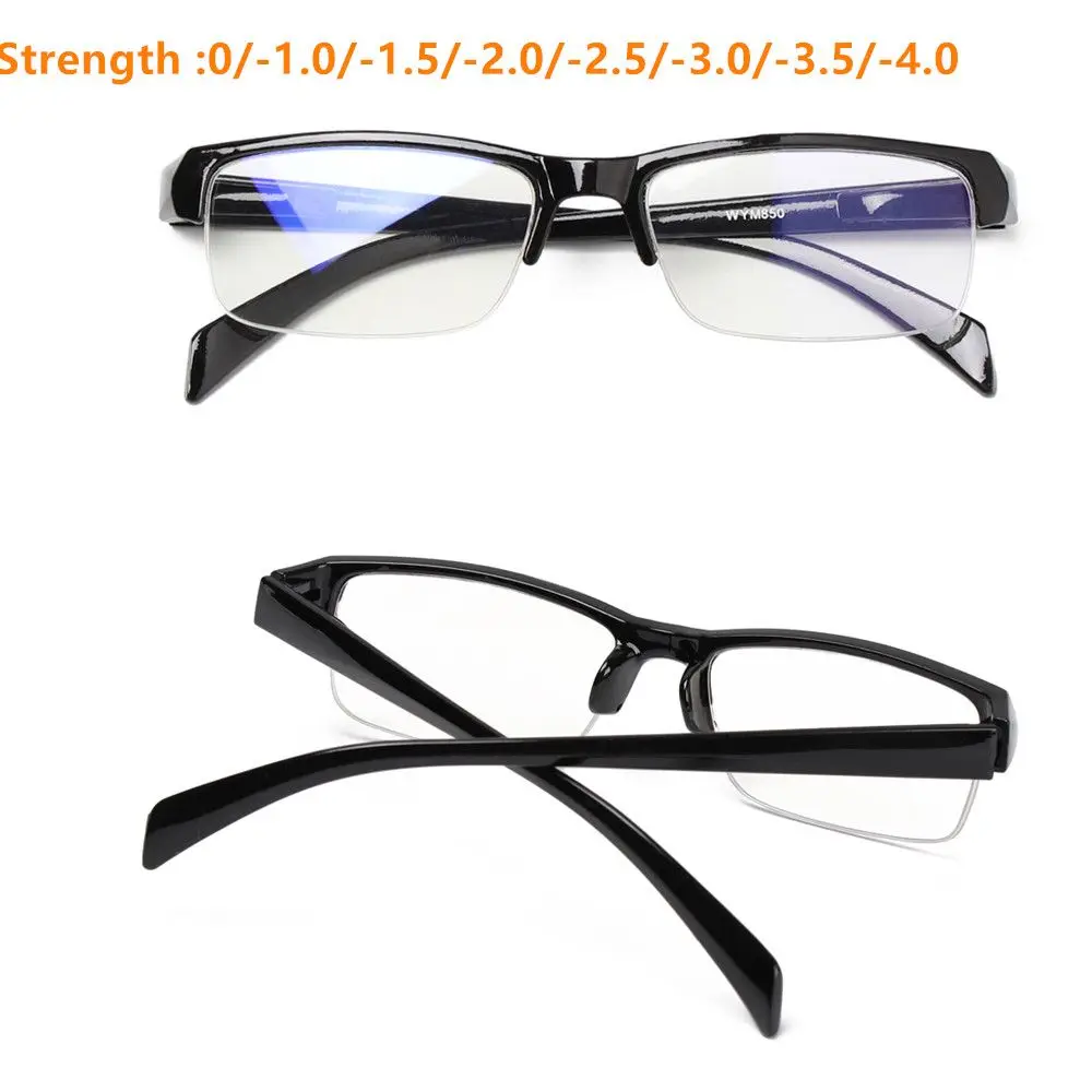 Women-Men-Myopia-Glasses-High-Quality-Half-Frame-Prescription ...