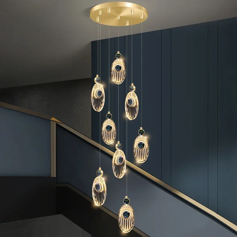 Lamellar Type Unique Design Dimmable Indoor Crystal Modern Hotel ...