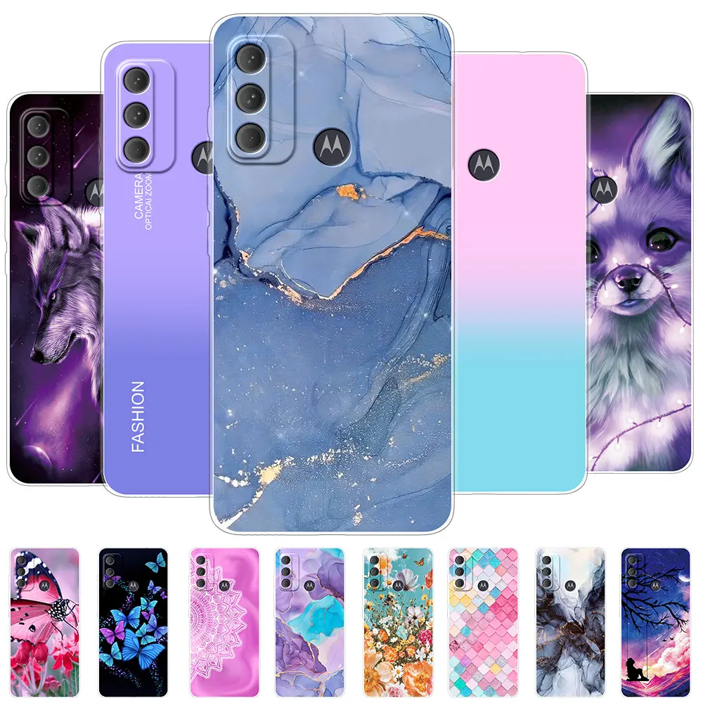 Funda de silicona suave con dibujos animados para Motorola Moto G60 ...