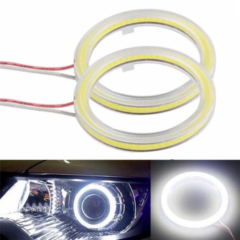 Motorcycle-Led-COB-Headlight-Fog-Light-Ring-Car-DRL-Daytime-Running ...