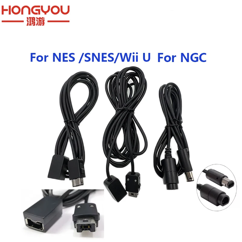 1-5Pcs 2M 3M Extension Cable Game Extender Cord For NES SNES Wii U ...