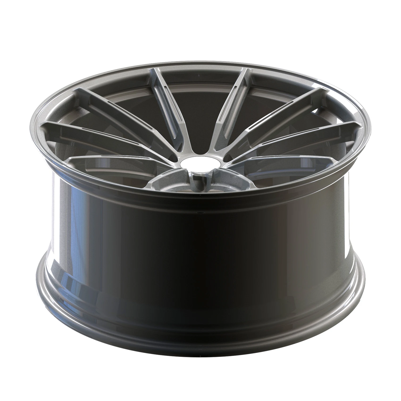 custom-Concave-Design-high-polish-golden-chrome-multiple-spoke-19-20-21 ...