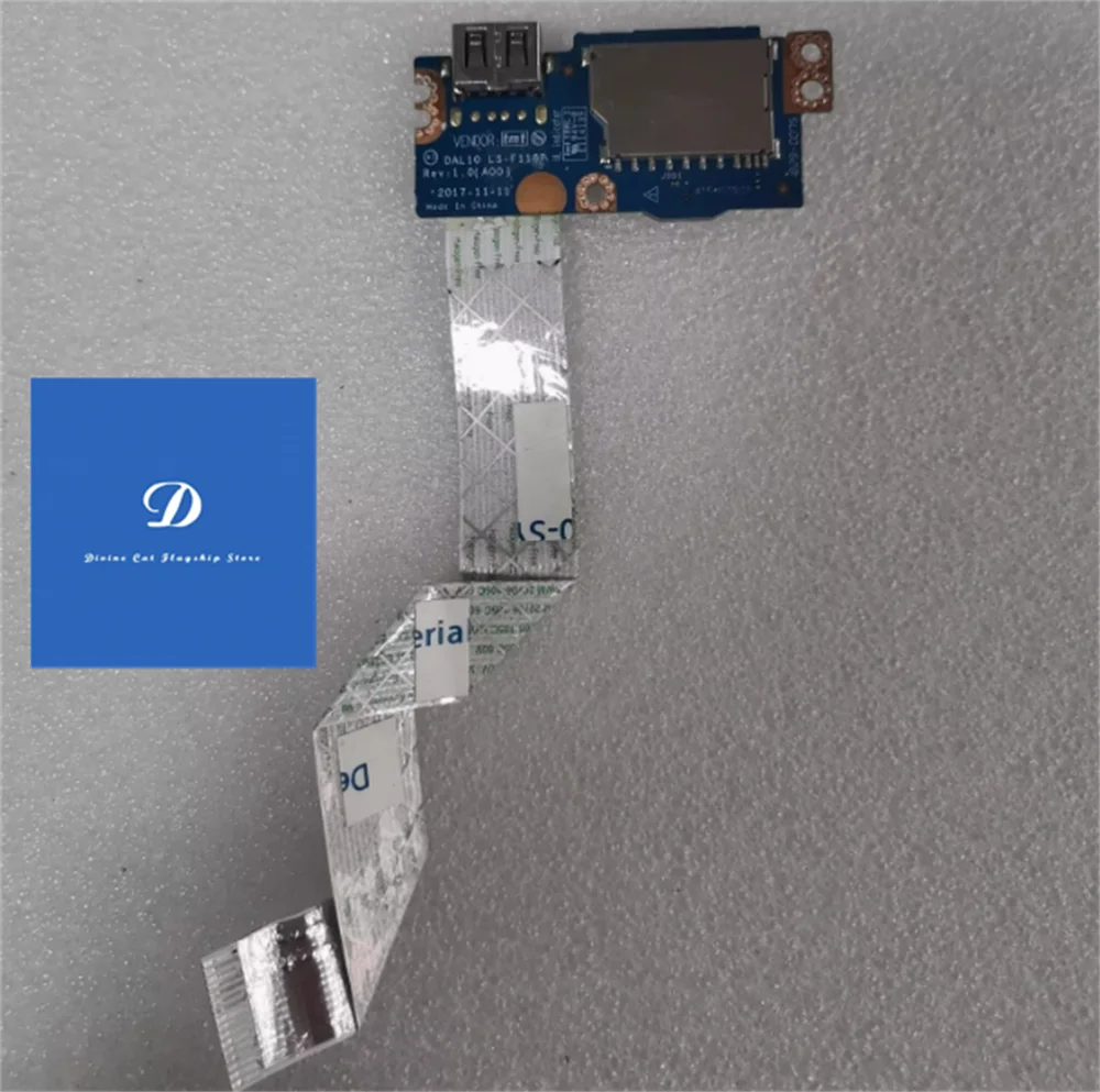 FOR Dell Latitude 3490 3590 P89G USB SD LS-F118P JXKP3 Wired Card ...