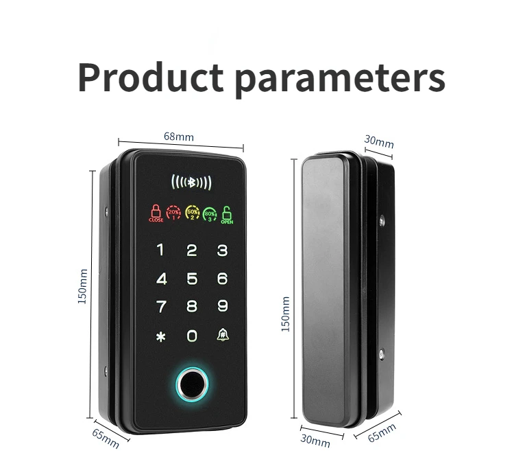 Smart Door Lock WIFI Remote Unlock Temporary Password Fingerprint ...