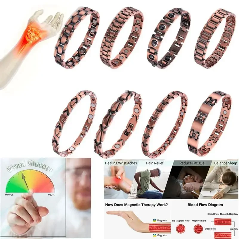 Healing-Healthy-Copper-Magnetic-Bracelet-for-Men-Arthritis-Pain-Relief ...