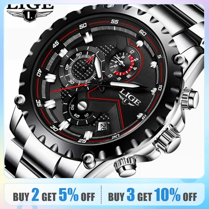 LIGE-Business-Watch-Men-Fashion-Classic-Army-Military-Sport-Quartz ...