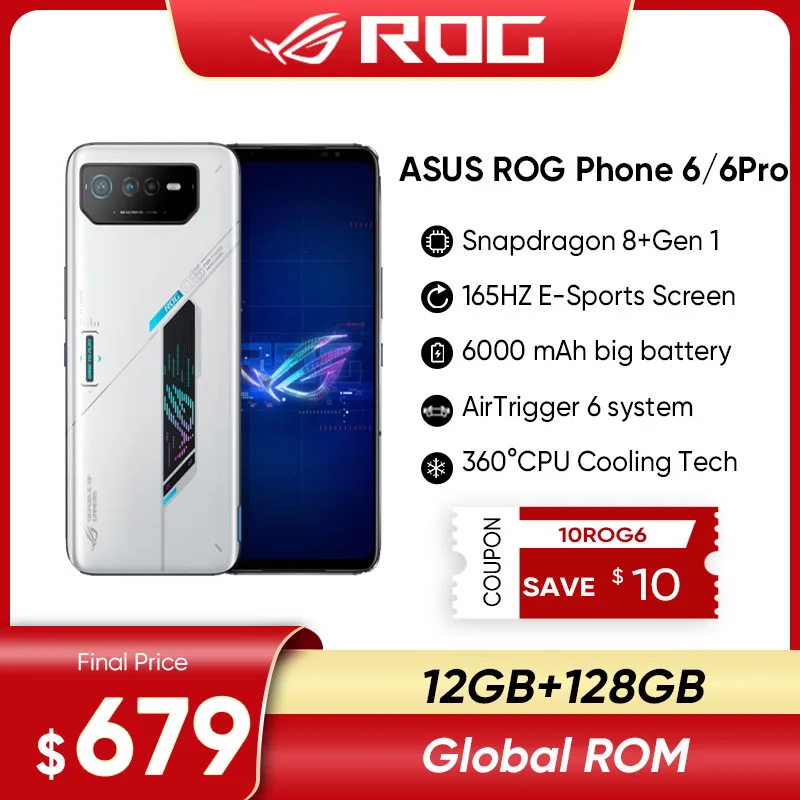 ASUS ROG Phone 6pro 6 Multi-Language Snapdragon 8+Gen 1 6000mAh Battery ...