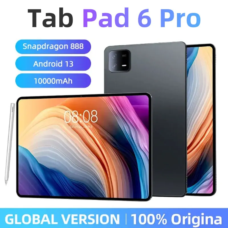 Vers-o-Global-Original-Tablet-Android-13-Pad-6-Pro-Snapdragon-888-PC-5G ...