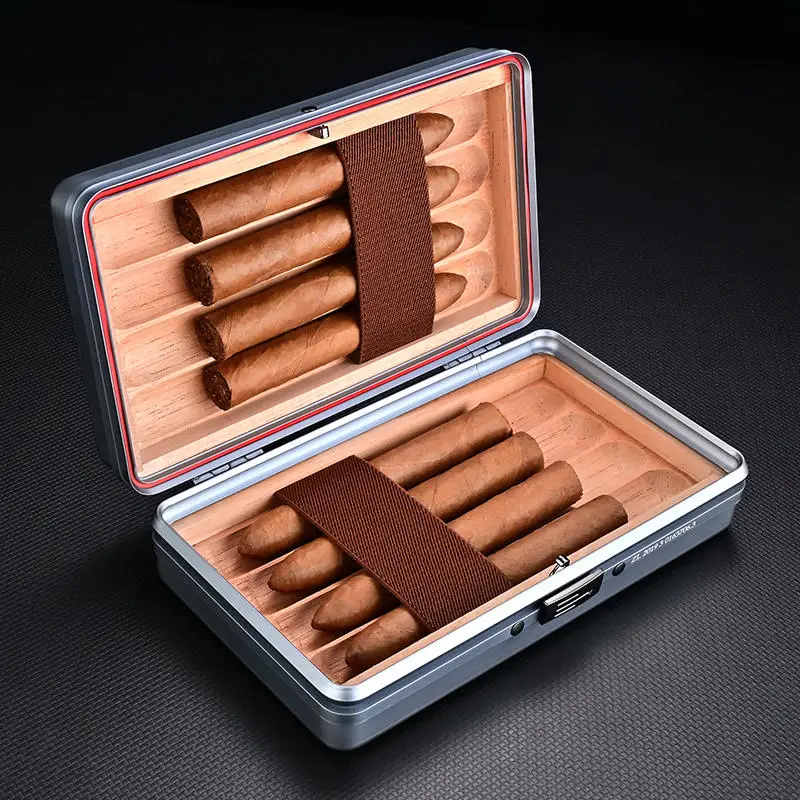 CIGARLOONG-Humidor-Portable-humidor-humidor-Aluminum-alloy-lined-cedar ...