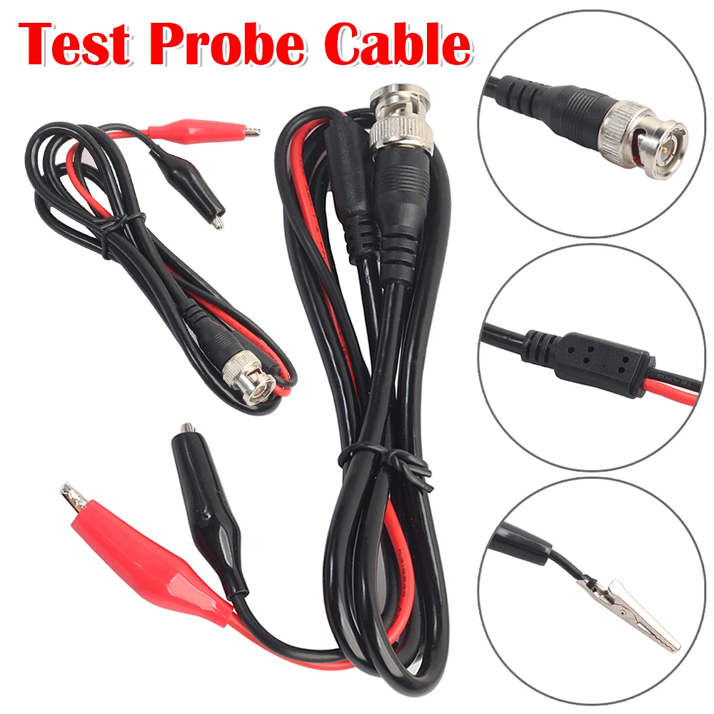 BNC-Male-Plug-To-Dual-Oscilloscope-Test-Probe-Cable-Alligator-Clips ...