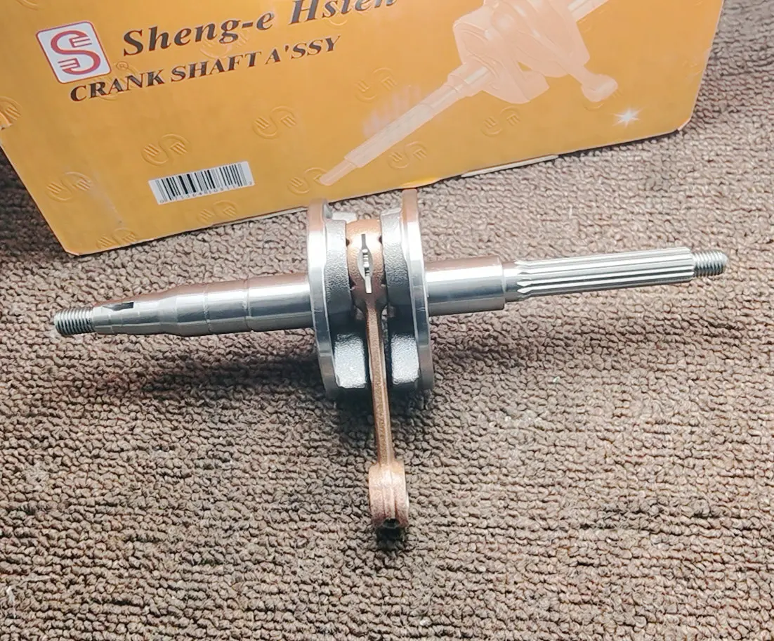 17-spline-Crankshaft-10mm-thread-for-2-stroke-Scooter-Minarelli-50 ...